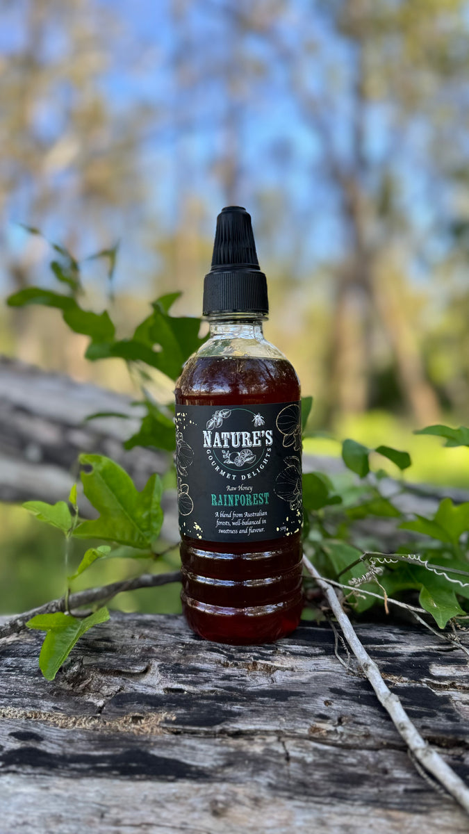 500ml Raw Rainforest Honey| RUB-IT BBQ